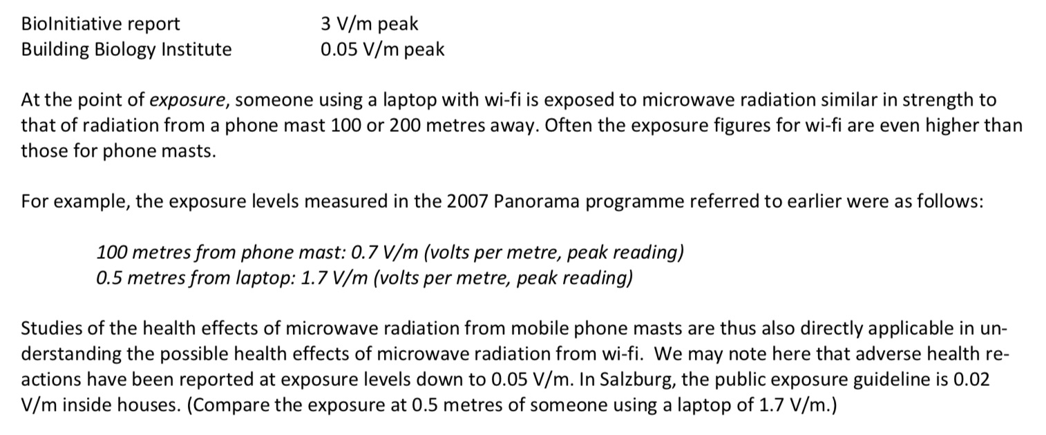 Safer exposure levels - RFInfo